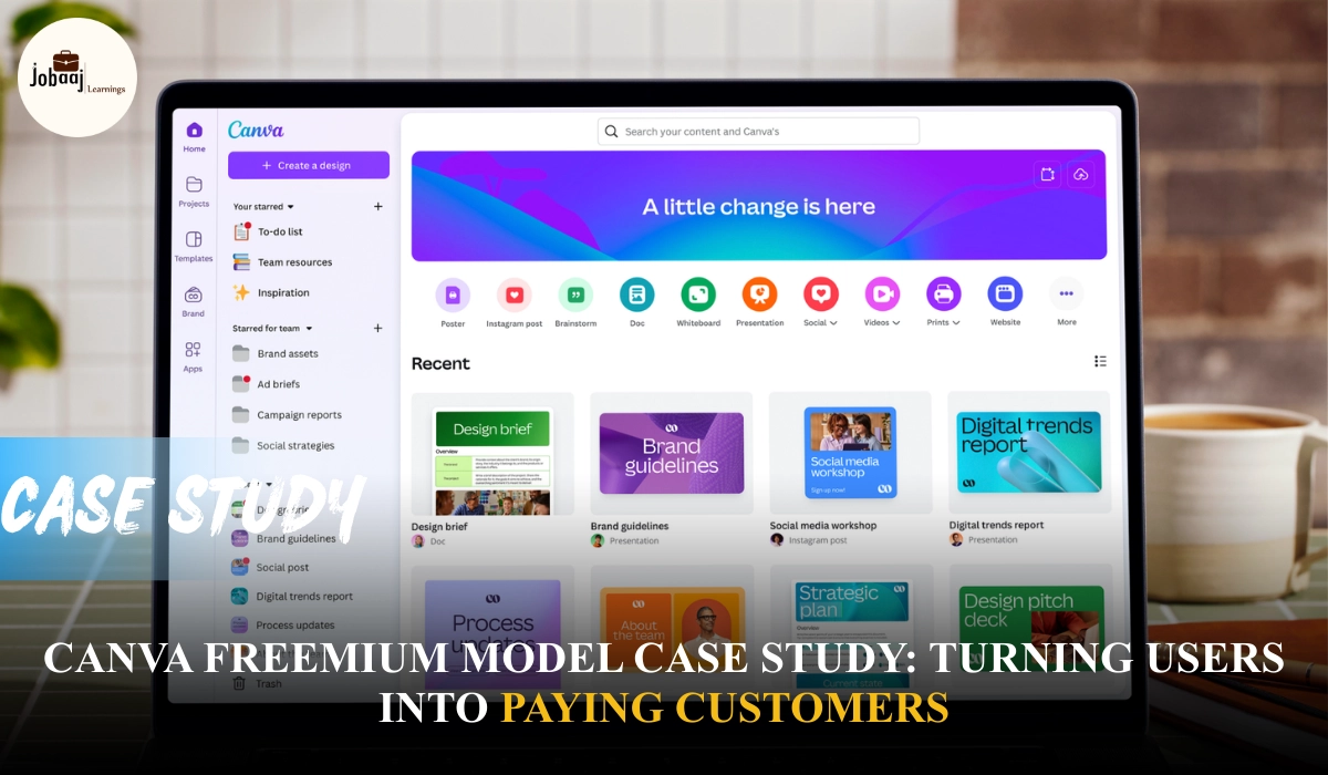 Canva Freemium Model Case Study: Turning Users into Paying Customers | Jobaaj Learning Casestudies