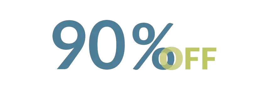 90% Off