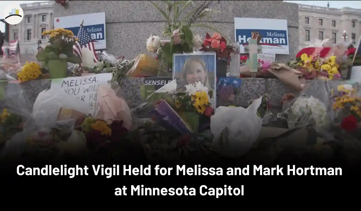 Candlelight Vigil Held for Melissa and Mark Hortman at Minnesota Capitol