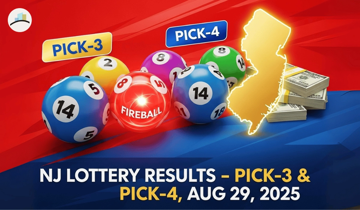 NJ Lottery Results Today, August 29, 2025: Pick-3 and Pick-4 Evening ...