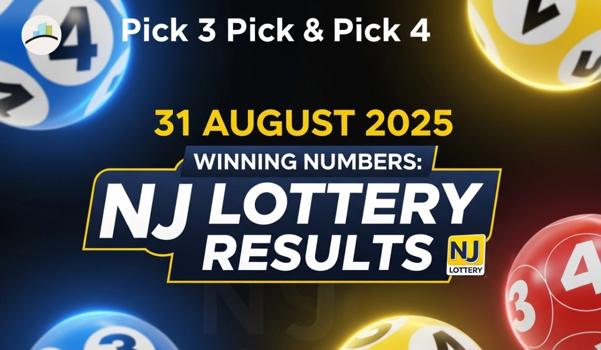 NJ Lottery Results – Winning Numbers : 31 August 2025