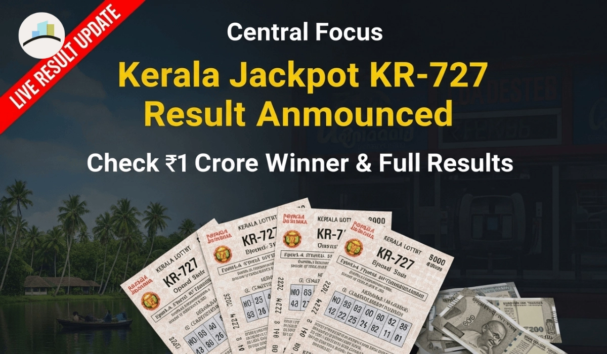 Kerala Jackpot KR-727 Result Today, Karunya Lottery ₹1 Crore Prize