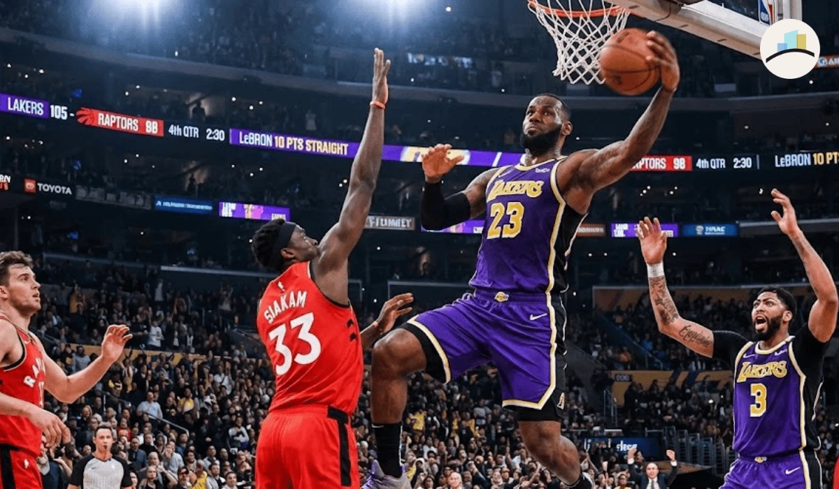 LeBron James Unleashes INSANE 10-Point Streak! Lakers DESTROY Raptors ...