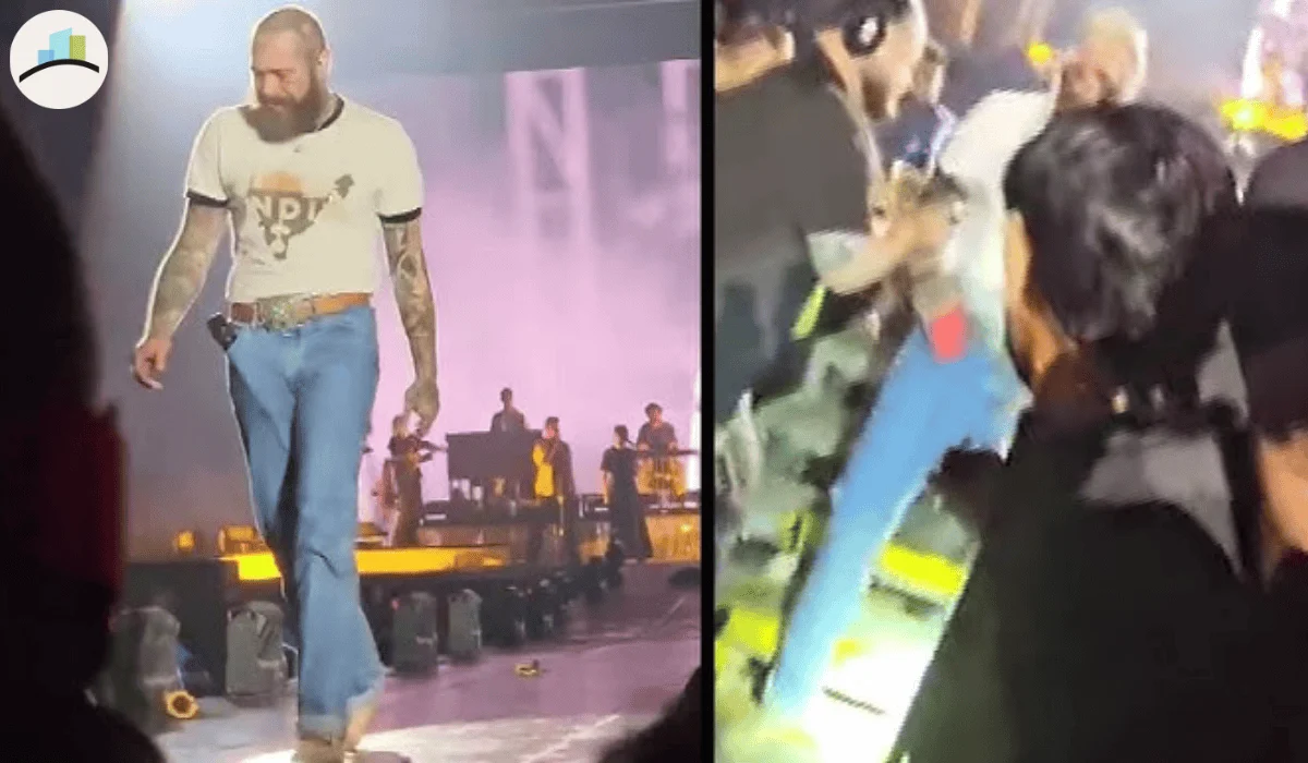 Post Malone Falls on Stage in India: Dusts Himself Off and Walks into ...