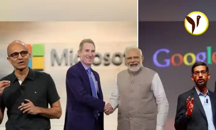 Google, Amazon, and Microsoft Announcements after PM’s ‘Hi-Tech Handshake’